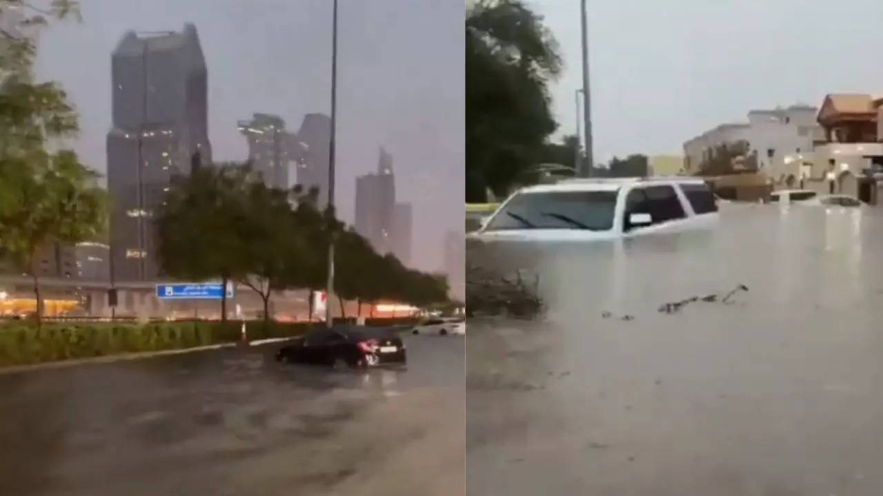 Flood in Dubai, hailstorm wreaks havoc in Abu Dhabi, heavy rain in UAE ...