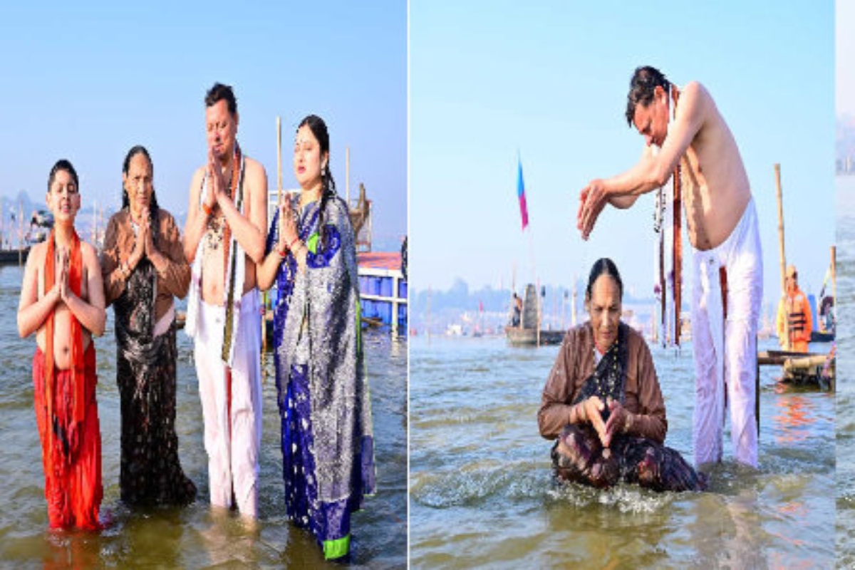 Maha Kumbh 2025: Uttarakhand CM Pushkar Singh Dhami reached Triveni ...